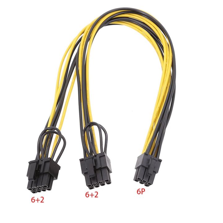 (JGWU) Computer Connection Cable Graphics Card Power Cable 6Pin Male to ...