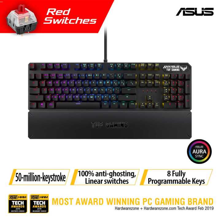Asus Mecahnical Keyboard TUF Gaming K3, RGB mechanical keyboard with N ...