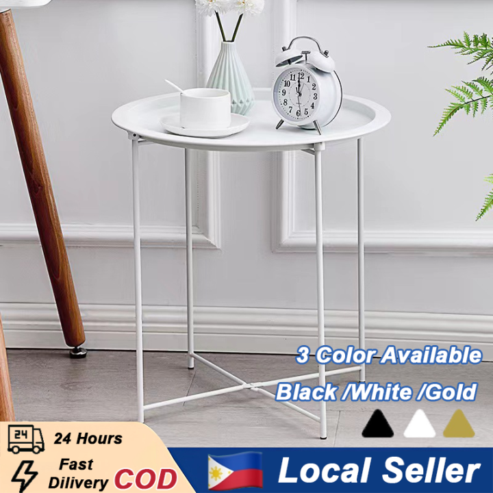 Minimalist Metal Round Table for Sala Round Coffee Table for Living ...