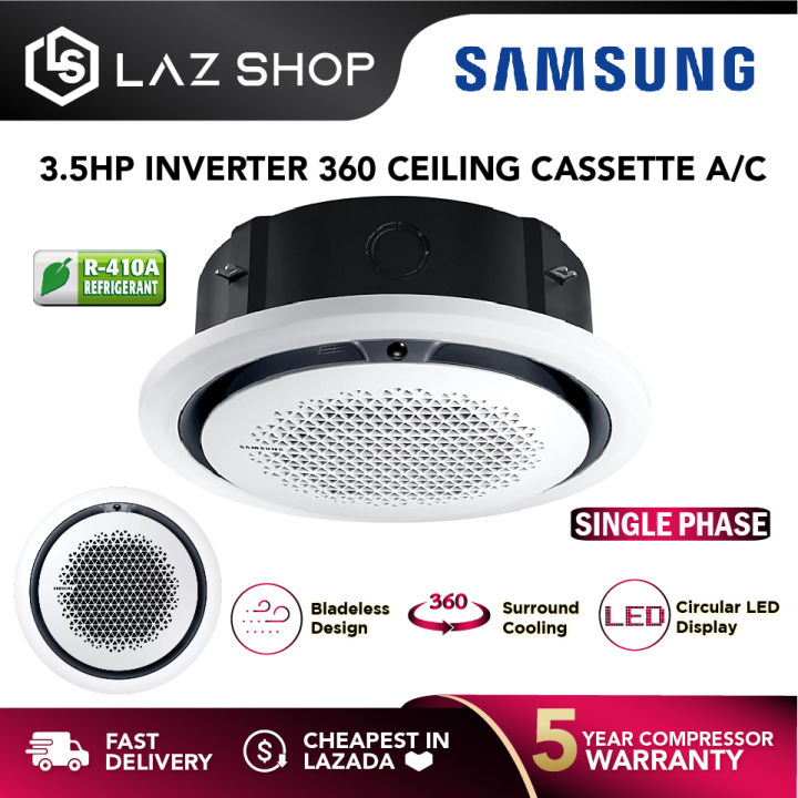 Samsung 3.5HP 360 Ceilling Cassette Inverter R410a Air Conditioner ...