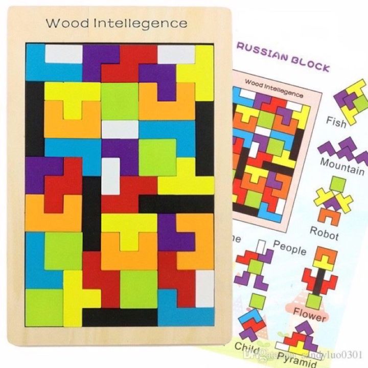 IBOSS Wooden Tetris Board Game | Lazada PH