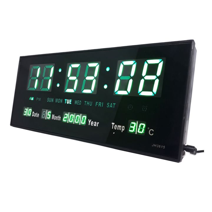 Sonifer Jam Dinding Digital Clock SMS-3615 Jam Tembok Led Hijau ...