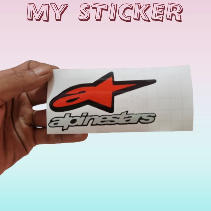 CUTTING STIKER RACING LOGO ALPHINESTSTAR , sticker variasi motor ...