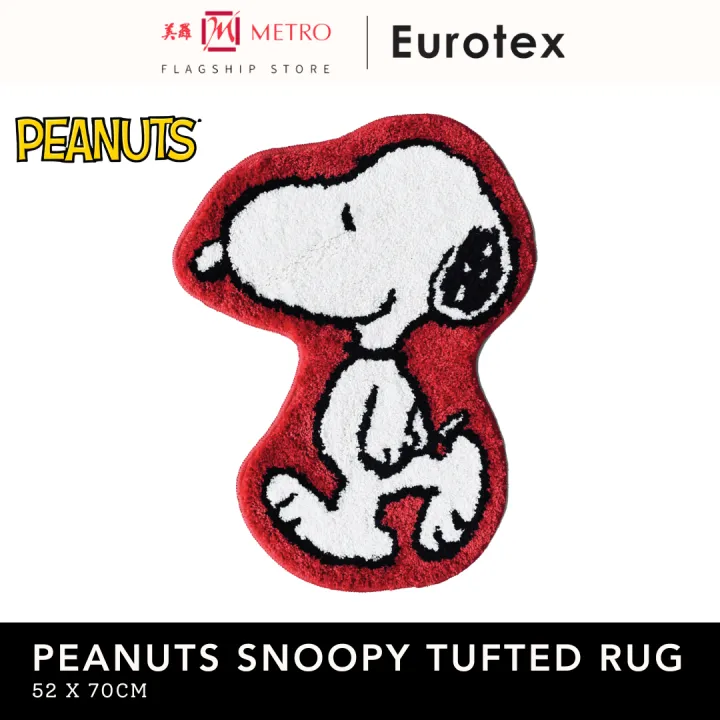 Eurotex Peanuts Snoopy Die Cut Tufted Rug | Lazada Singapore