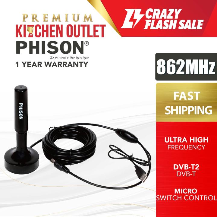Phison Indoor Hdtv Antenna With Usb Connector PA-18-T2 | Lazada