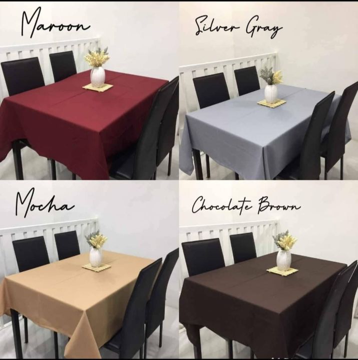 US KATRINA Table cloth 4seater/6seater/8seater Makapal/washable | Lazada PH