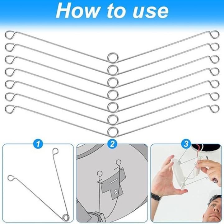Pack of 20 Stainless Steel Spring Clip Home Accessory for Ceiling ...