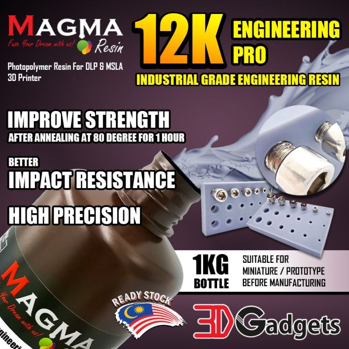 Magma x Jamghe 12K Engineering Pro Photopolymer Resin 1KG for Elegoo ...