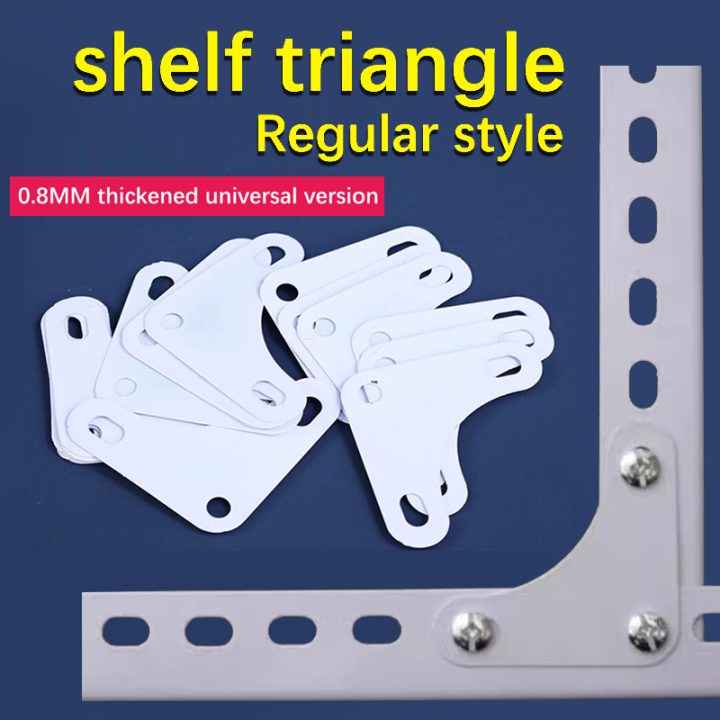 Carller 20Pcs Corner Plates For Slotted Angle Bar Triangular Angle ...