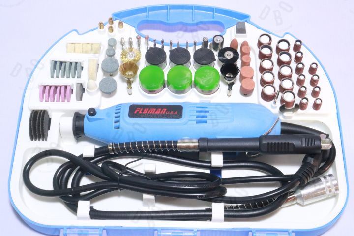 Original Flyman Electric Grinder / Rotary Tool Set 210 Pcs. | Lazada PH