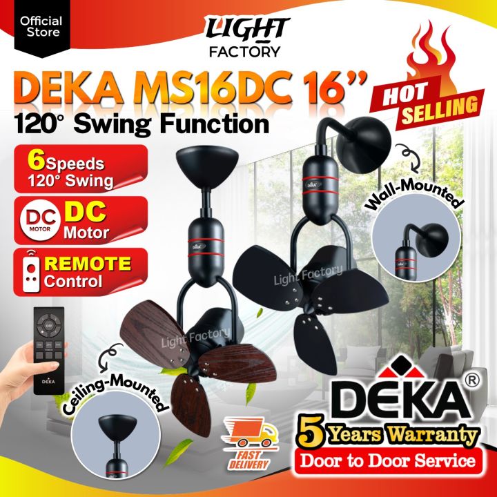 DEKA MS16DC MDC168 MDC3 Wall Fan | ECOLUXE 388 16" 588 18" Remote ...