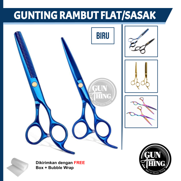 Gunting Rambut FLAT / Sasak - Multiple Varian | Lazada Indonesia