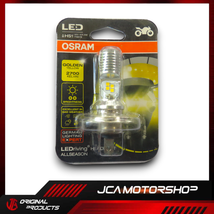 ORIGINAL OSRAM LED HS1 12V 7185CW 5/6W GOLDEN YELLOW 2700 KELVIN ALL ...