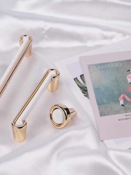 Gold Single Hole Handles Modern Wardrobe Door Handle Drawer Cabinet ...
