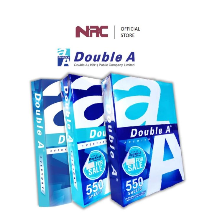DOUBLE A Kertas A4 550 Sheet / B5 500 Sheets | 70 Gsm | 80 Gsm | Lazada