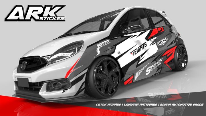 VARIASI STICKER RALLY BRIO / DECAL STICKER MOBIL / STIKER MOBIL HONDA ...