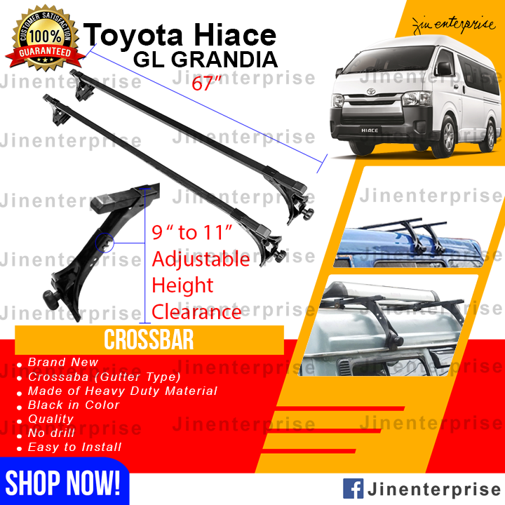 Hiace GL GRANDIA GUTTER TYPE Crossbar 9 inches to 11 inches | Lazada PH