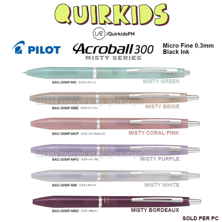 Pilot Acro 300 Misty Series Micro Fine Acroball Ballpoint Pen 0.3mm ...