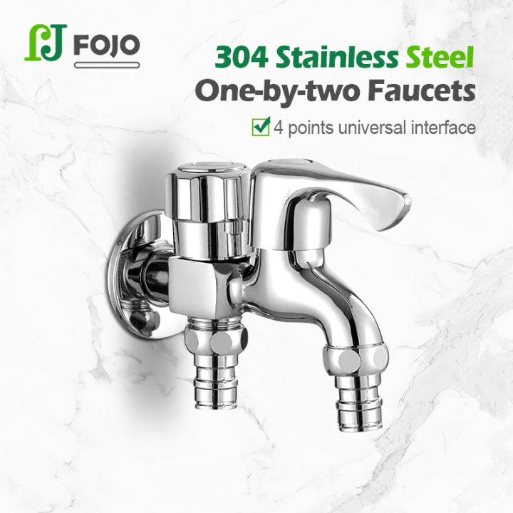 【FOJO】OfficialBest Two Way Faucet 304 Stainless Steel Dual Function Tap ...