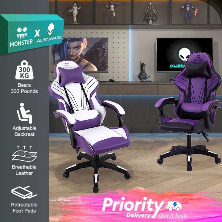 2024 Gaming Chair Monster x Alienware Co Branded | Gaming Chair with ...