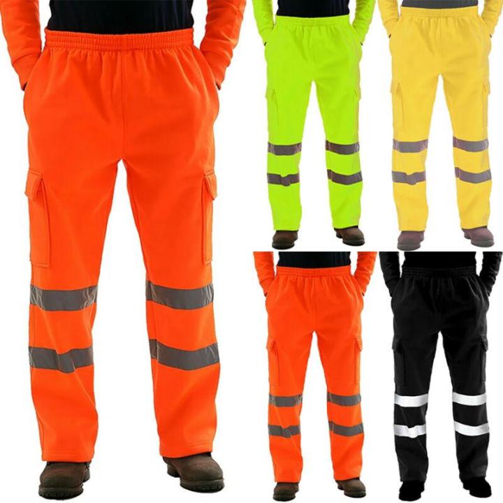 Redcloud Mens High Vis High Visibility Reflective Combat Work Trousers ...