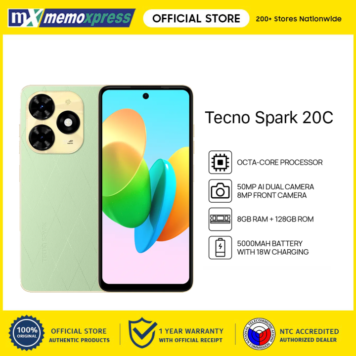 Tecno Spark 20C 8GB RAM + 128GB ROM - Memoxpress | Lazada PH