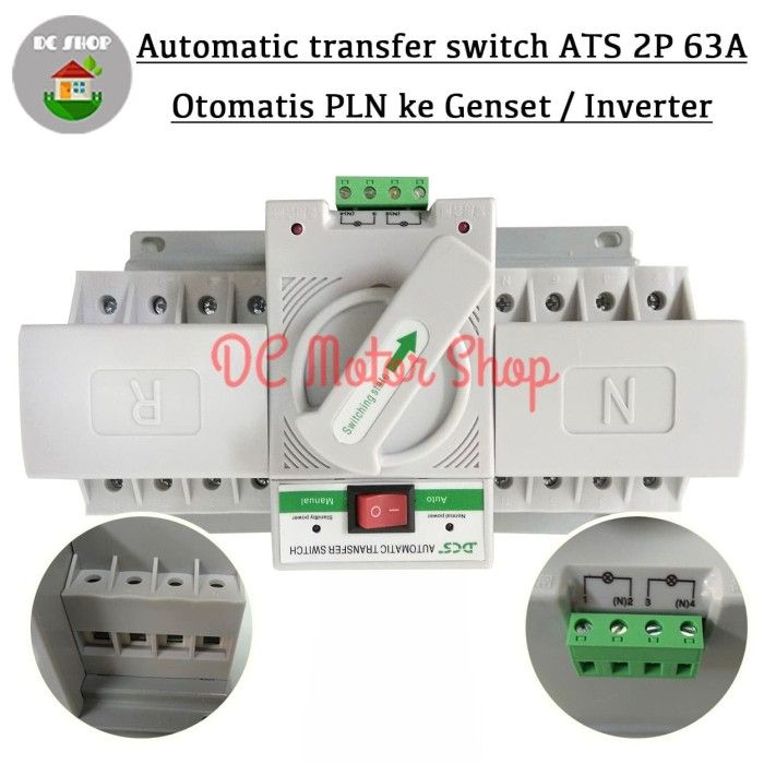 Automatic transfer switch ATS 4P 63A Otomatis PLN ke Genset / Inverter | Lazada Indonesia