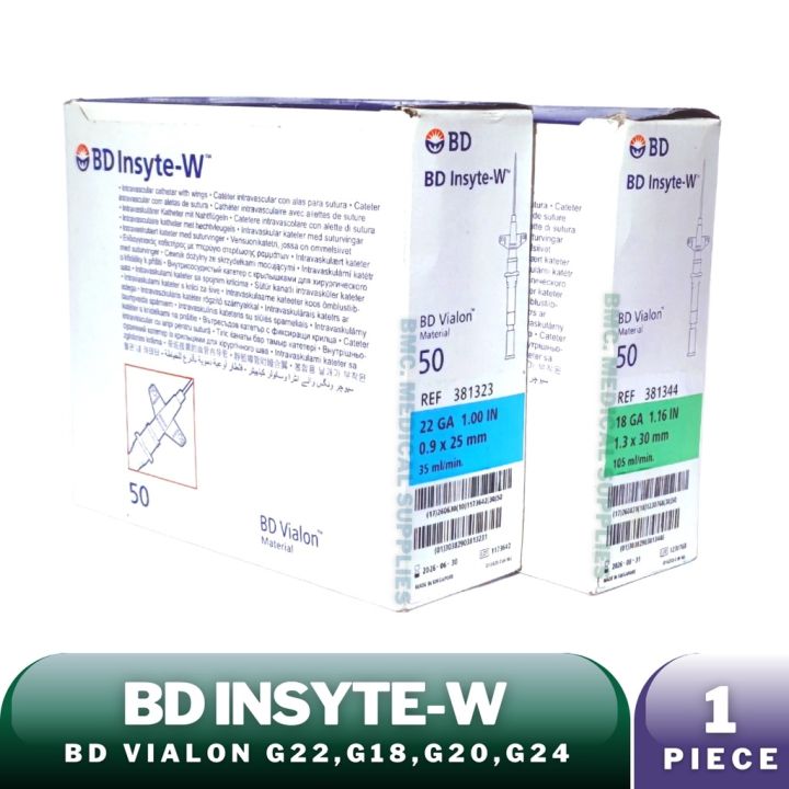 BD Insyte with Wings IV Catheter (G18 G20 G22 G24) (Per Piece) | Lazada PH