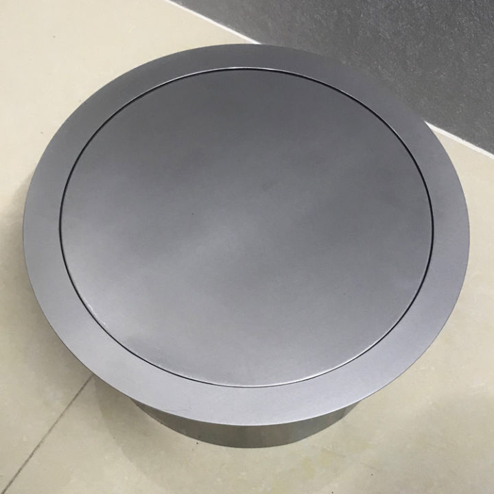 Table top embedded lid swing lid trash can stainless steel decorative ...