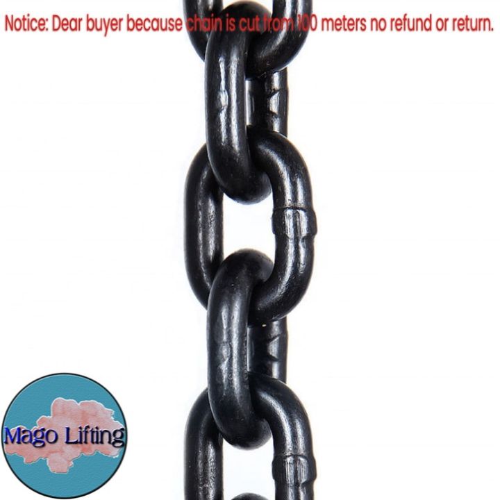 G80 Black Chain 1m 3.3 feet 6mm-10mm High Strength Chain G80 for ...