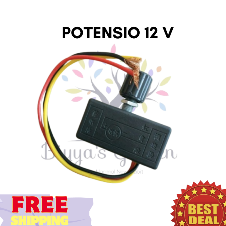 Potensio 12 V Pengatur Kecepatan Pompa DC | Potensio Meter | Lazada ...
