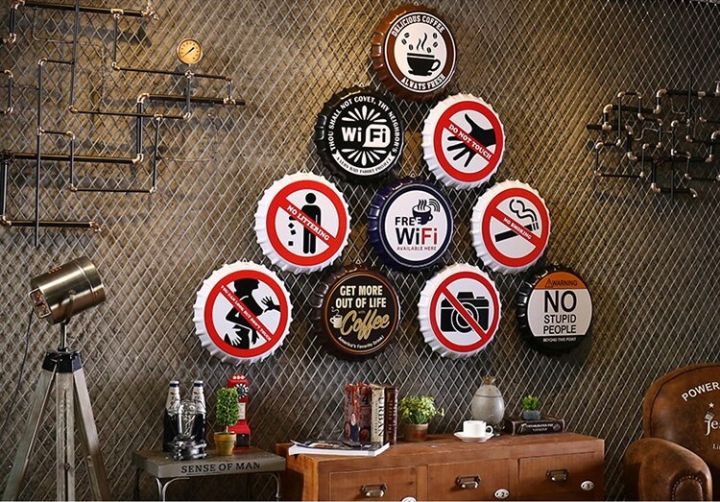 TrendsPH Creative Rustic Vintage Beer Bottle Cap Wall Decor 35cm ...