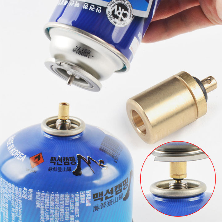 Calistouk Gas Refill Adapter for Outdoor Camping Hiking Inflate Butane ...