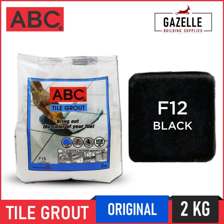 ABC Tile Grout Original Bonding Solution 2kg - Black F12 | Lazada PH