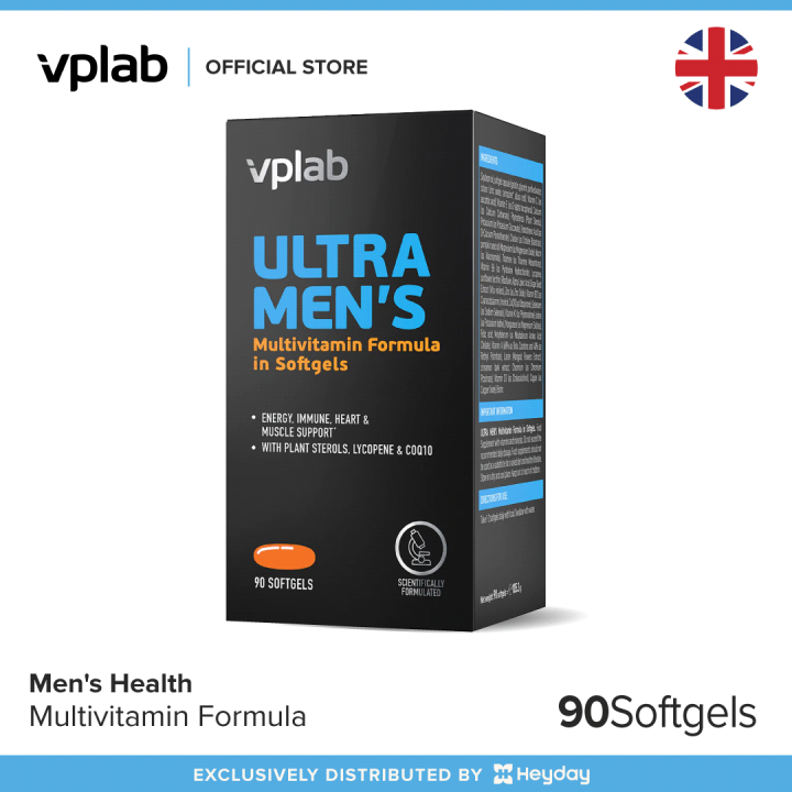 vplab Ultra Men's Multivitamin Formula 90 softgels | Lazada PH