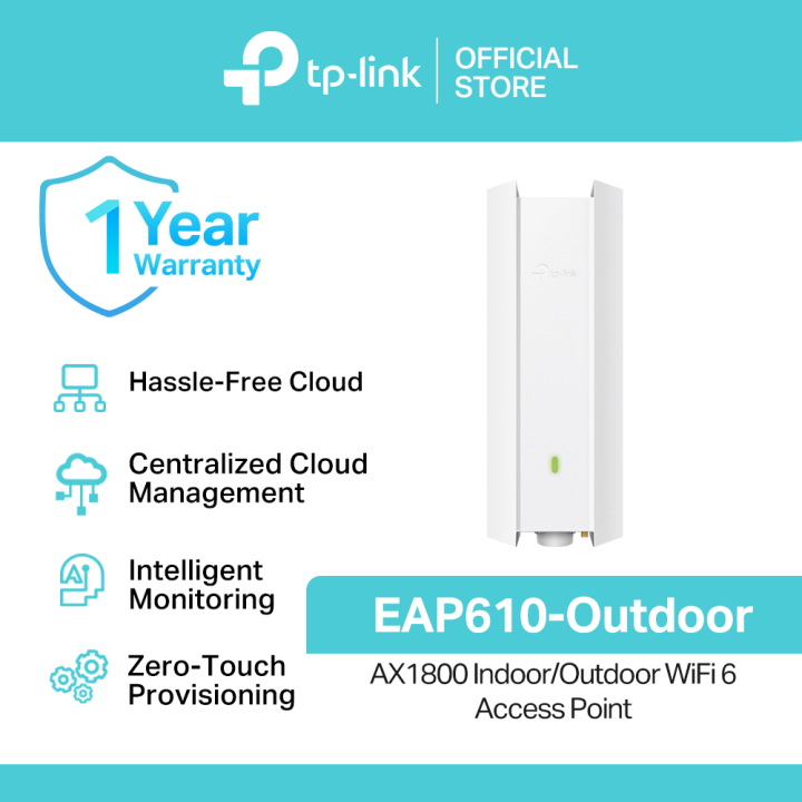 TP-Link EAP610-Outdoor V1.20 AX1800 Indoor/Outdoor Wi-Fi 6 Access Point ...