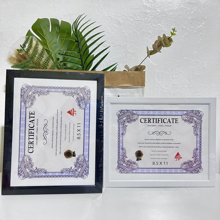 4x6 & 8x10 & 8.5x11 & A4 pvc CERTIFICATE FRAME SIZE 8.5x11 inches Photo ...