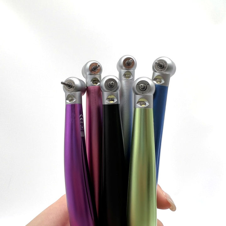 Colorful Dental High Speed Fiber Optic LED Handpiece 2 Holes Large ...