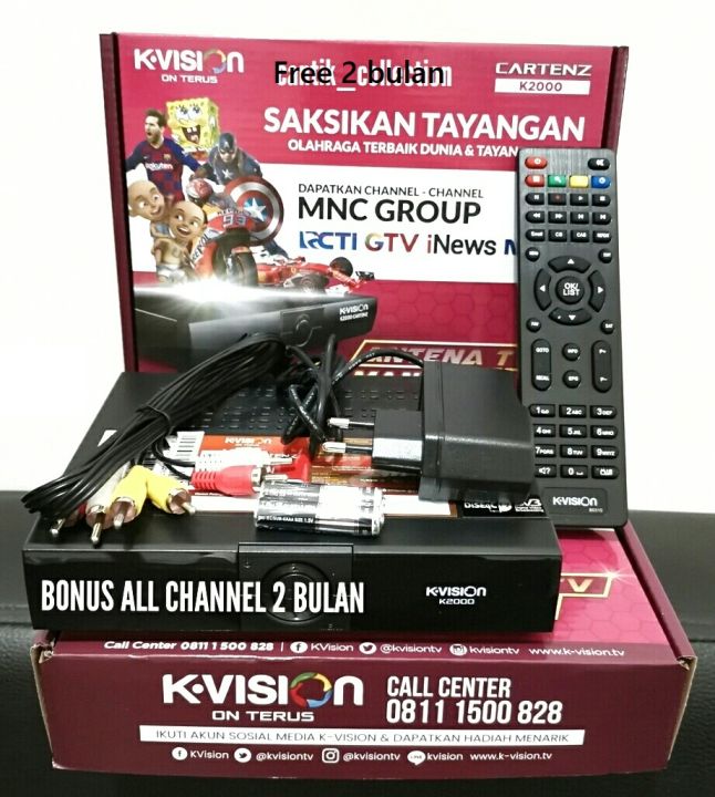 [Siap Aktivasi] Kvision Cartenz K2000 Original Kvision Dekoder | Lazada