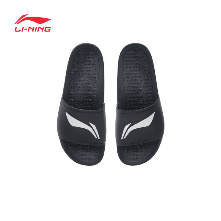 LI-NING OFF COURT BADMINTON SLIPPERS BLACK/WHITE - AYCS003-1 | Lazada