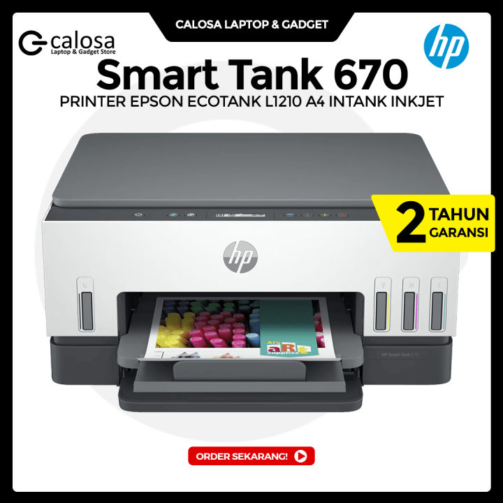 HP Smart Tank 670 All-in-One Printer Wireless Wi-Fi Print Scan Copy ...