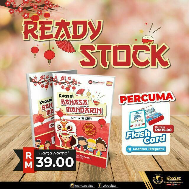 BUKU KUASAI BAHASA MANDARIN Untuk Si Cilik Percuma Flash Card Hidupan ...