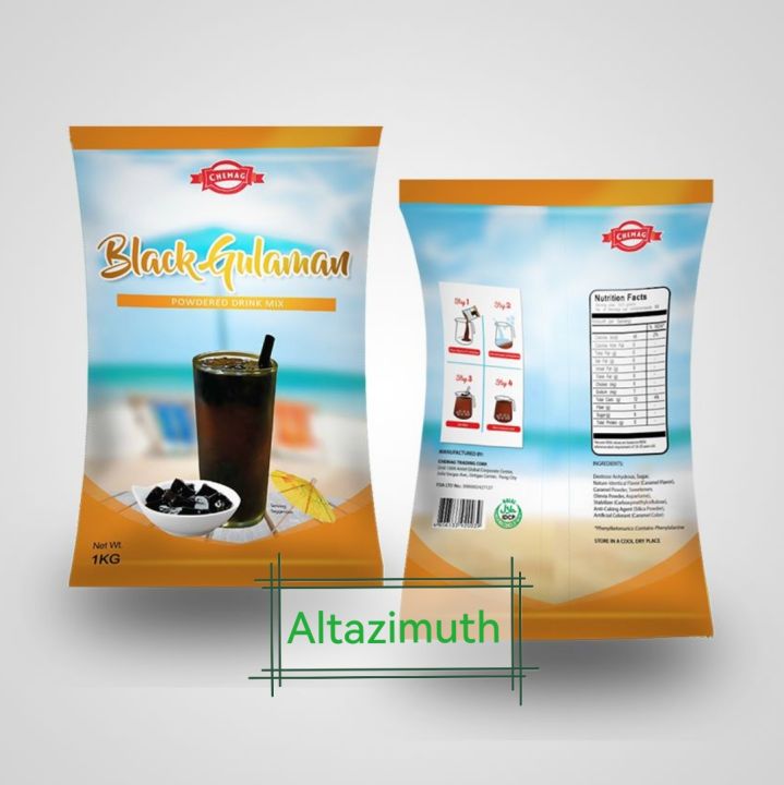 Black Gulaman Powder Mix 1kg 1/2 Half Kilo 500g Chimag Black Gulaman ...