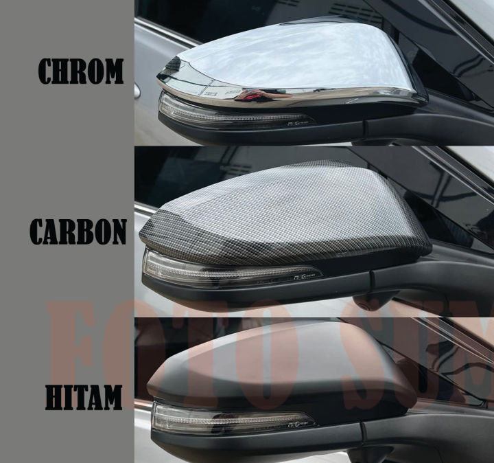 Cover Spion All New mobil Innova Reborn HITAM CHROM CARBON 2016 SAMPAI ...