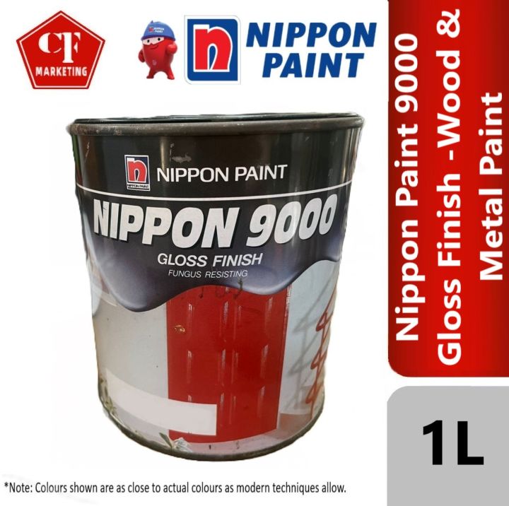 Nippon Paint 9000 Gloss Finish - Wood & Metal Paint -1L | Lazada