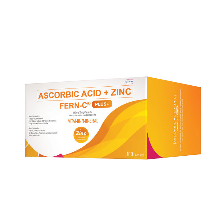 FERN-C Plus with Zinc 500mg/10mg Capsule | Lazada PH