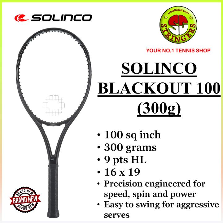 Solinco Blackout 100 (300g) Tennis Racket | Lazada Singapore