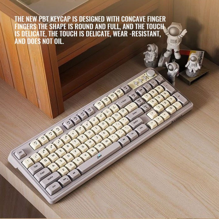 Zeus K77 Wired Gaming Keyboard Multi Colors Mixing 98 Keys Mechanical ...