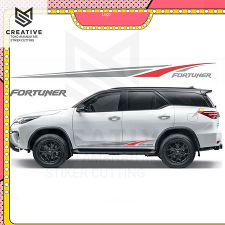 Cutting stiker sticker mobil toyota fortuner stiker mobil fortuner ...