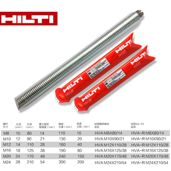 Hilti chemical anchor M8 M10 M12 M16 M24 chemical bolt anchor Hilti ...